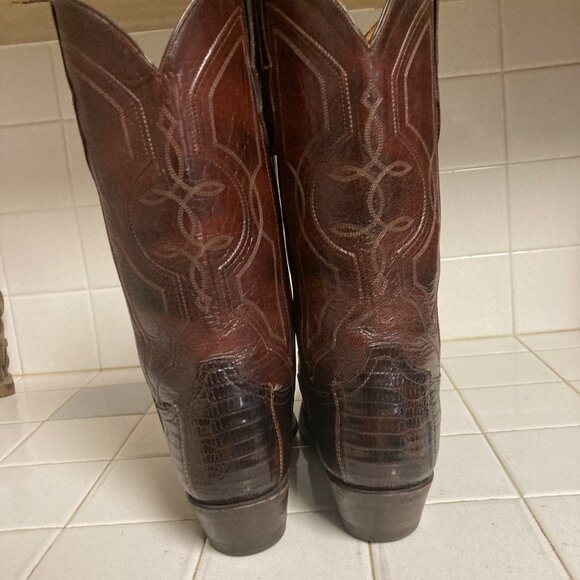 Tony Lama | Shoes | Tony Lama Hornback Lizard Usa Leather Cowboy Boots 5 D Exotic Style 8744 ...